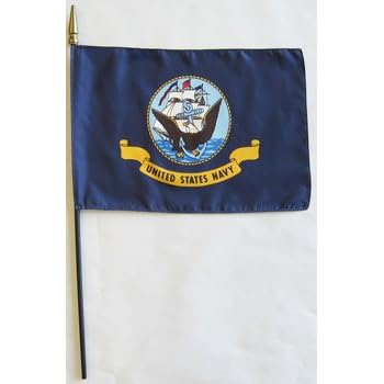 Amazon.com : Navy - 8" x 12" Military Stick Flag : Garden & Outdoor