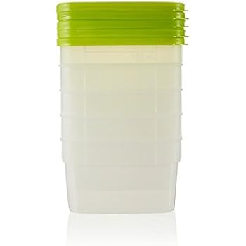 Amazon.com: Arrow Plastic 00042 5 Pack 1 Pint Stor-Keeper Freezer ...