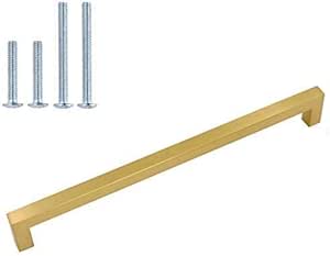 (12 Pack) homdiy Gold Drawer Pulls Gold Kitchen Handles 7-1/2 inch ...