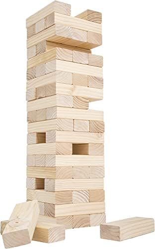 سعر YOMNA FunBlast Stacking Tower Block, Timber Wood Block Stacking ...