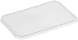 Genfac Rectangle Flat Lid Plastic Container 50-Pieces for REG500 and REG1000: Containers: Amazon ...