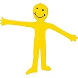 HENBRANDT 8x Yellow Smiley Stretchy Men Toys / Party Goody Bag Fillers ...