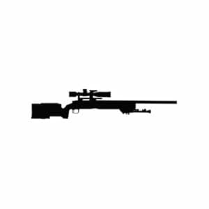 Amazon.com: (2x) M40A3 Sniper Rifle Sticker - Black - Sticker - Decal ...