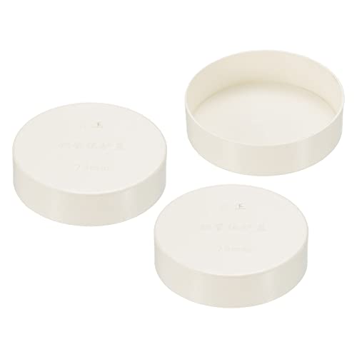 PATIKIL 76mm PVC Pipe End Cap Fitting, 3 Pack Furniture Grade Plug ...