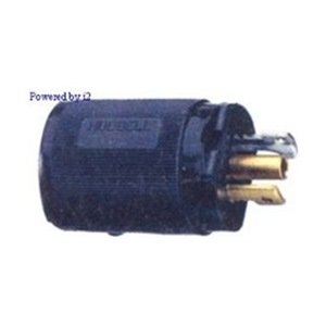 Hubbell HBL7594V AC Plug NEMA ML-2R Male Black Valise - Electric Plugs ...