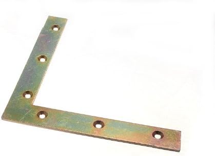 Flat Corner Brace Bracket 150Mm X 22Mm X 2.7Mm 5Mm Hole YZP Pack 4 ...