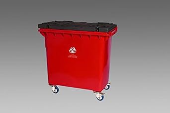 Assembled 200 Gallon Medical Waste Container, Red: Amazon.com ...