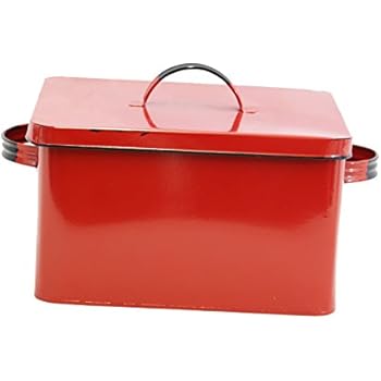 Amazon.com: Creative Co-Op Enameled First Aid Lid & Black Cross on ...