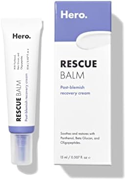 Hero Cosmetics Rescue Balm, Post Blemish Recovery Cream (0.507fl.oz ...