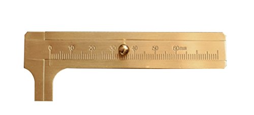 Buy Handy Sliding Gauge EDC Brass Pocket Ruler Vernier Caliper ...