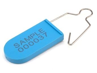 Plastic Padlock Security Seal with Metal Wire-Blue-100 pack: Amazon.com ...