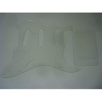 Amazon.com: Fender Stratocaster Strat Clear Pickguard Set: Musical ...