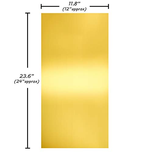 4 Pack, Laser-Engraving-Plastic-Sheet-Stock- Brushed Gold / Black Core ...