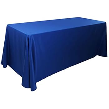Amazon.com: Waysle 90x132-Inch Oblong Tablecloth, 100% Polyester ...