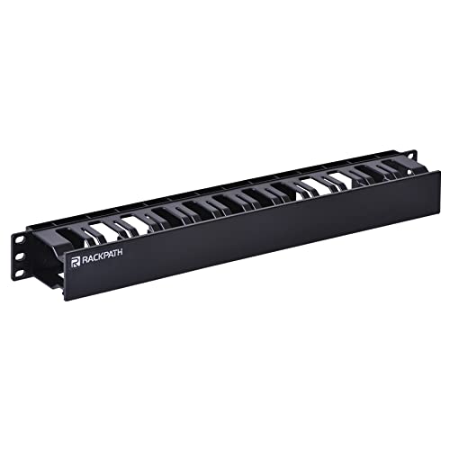 RackPath 1U 19 Inch Plastic Server Rack Mount Cable Management Duct ...
