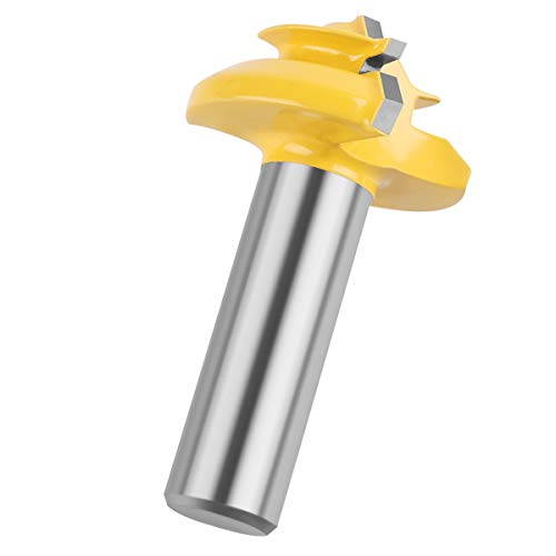 KOWOOD (Small) 1/2" Inch Shank 45 Degree Lock Miter Router Bit, 1/2 ...