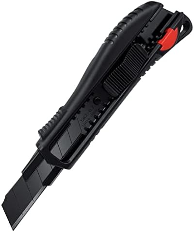 HAUTMEC 18mm Utility Knife Box Cutter Retractable Snap off Black SK2 ...