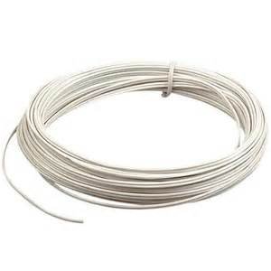 20 METRES OF WHITE 2 CORE FLAT BELL WIRE FLEXIBLE CABLE: Amazon.co.uk ...
