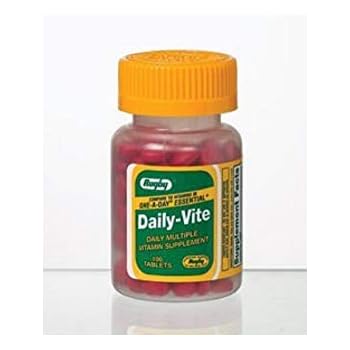 Amazon.com: Daily-Vite - Multivitamin Supplement - 3000 IU / 60 mg ...