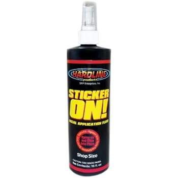 Amazon.com: Hardline Products Sticker-On! Decal Application Fluid, 16 ...