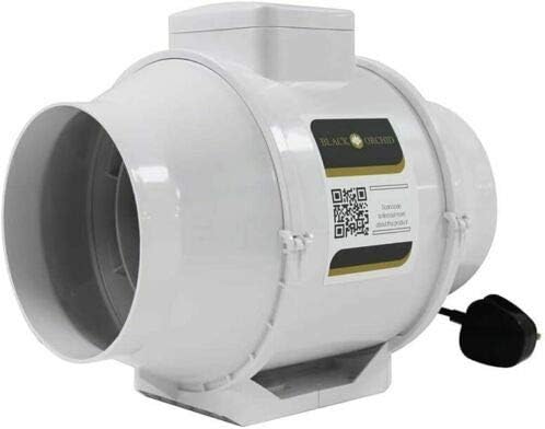 BLACK ORCHID Universal Kit in Line Grow Room Tent Extractor Fan, Carbon ...