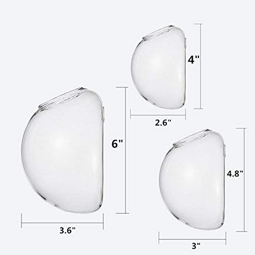 Set of 3 Wall Glass Vases, Bubble Wall Terrariums, Blown Glass Terrariums, Indoor Planters, Air ...