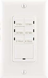 GE 15318 Push Button In-Wall Digital Countdown Timer, Wall Timer ...