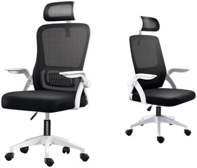 Ergonomic Mesh Office Chair, High Back Desk Chair Adjustable Headrest ...