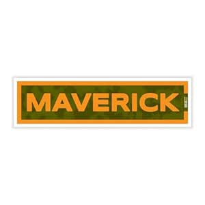 Maverick Name Tab Stickers for Car, Laptop, Bike, Bottle, Helmet ...