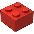 Amazon.com: Classic Brick Block Bulk, Red Bricks 2x2, Building Bricks ...