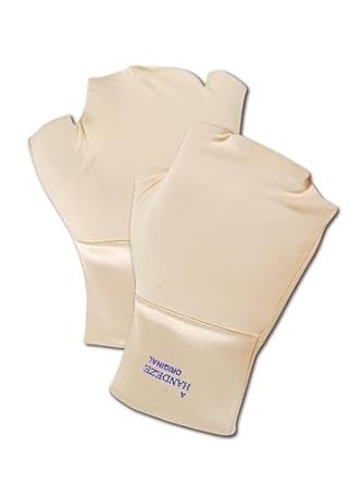 Berroco HANDEZE-2 Handeze Massaging Fingerless Support Gloves, Tan, XS ...