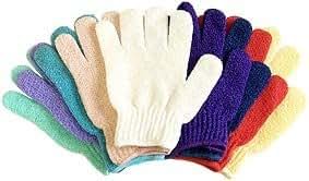 Amazon.com : 5 Pair Exfoliating Gloves - Bath & Shower Deep Scrub Cloth ...