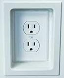 FastCap Electrical Trim Ring Cover for single outlets in white ...
