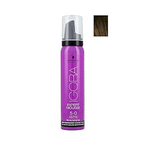 Amazon.com : Schwarzkopf Professional Igora Expert Mousse, 5-0, Light ...