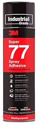 3M 77-CCVOC30-EF 77 Super Multipurpose Adhesive Aerosol, Clear 16.75 Oz ...