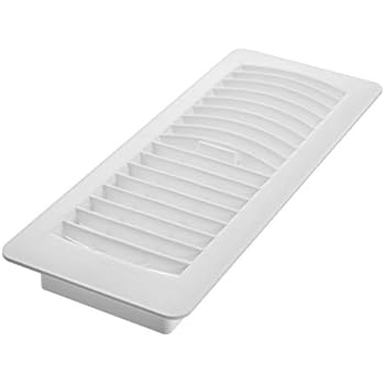 Decor Grates PL212-WH 2-Inch by 12-Inch Plastic Floor Register, White ...