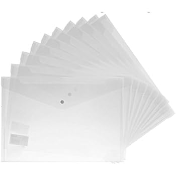 Amazon.com : Uxcell Reuseable Clear File Folder Holder for A4 Paper ...