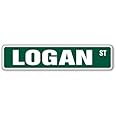Amazon.com : LOGAN Street Sign Childrens Name Room Sign | Indoor ...