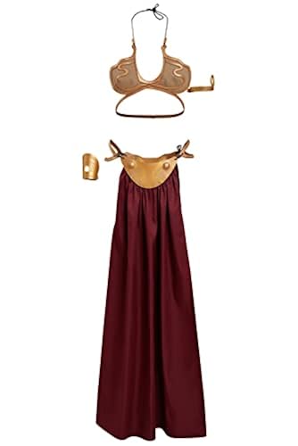 Leia Princess Slave Costume Cosplay Dress Return of the Jedi Figure ...