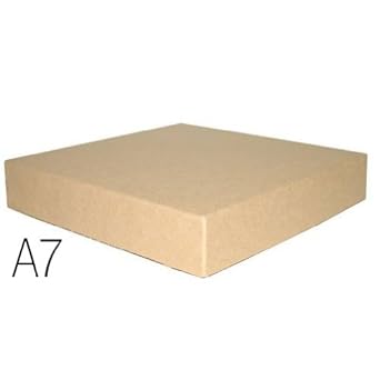 Amazon.com: 2 Piece A7 Kraft Stationery Boxes (7 3/8 x 5 3/8 x 1") 100 ...