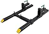 2000LBS Heavy Duty Clamp On Pallet Forks W/Adjustable Stabilizer Bar ...