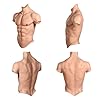 Realistic Silicone Muscle chest for Cosplay Realistic Male Chest Vest ...