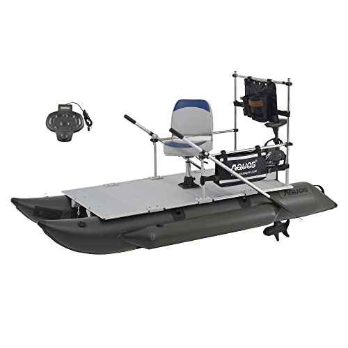 AQUOS 2021 Heavy-Duty for One 10.2plus ft Inflatable Pontoon Boat with ...