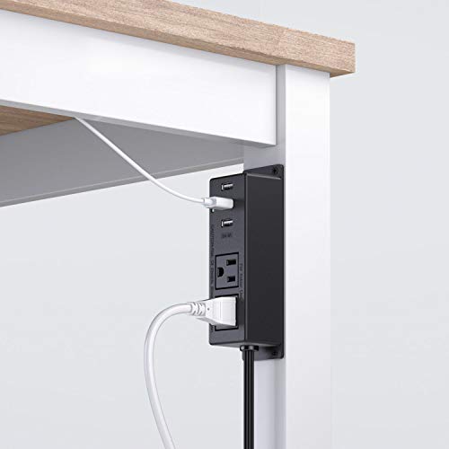 Minimalist Wall Mount Power Strip with 3A Max USB,Mountable Extension ...