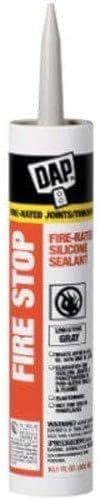 DAP FIRE STOP Fire-Rated Silicone Sealant 10.10oz limestone gray price ...