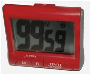 Kitchen Craft Colourworks Digital Timer - Red: Amazon.co.uk: Kitchen & Home