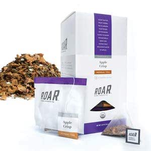 Amazon.com : ROAR Organic Apple Crisp Herbal Tea Pyramid Bags 80 count ...