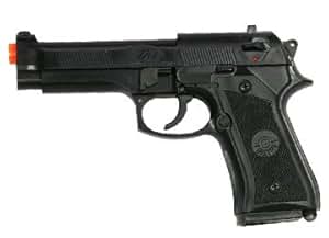 Amazon.com : Spring Loaded Full Metal Gear Pistol Airsoft Gun. : Full ...