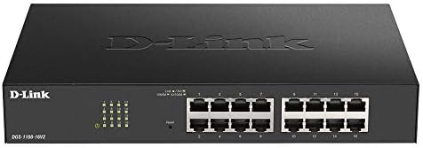 D-Link Ethernet Switch, 16 Port Easy Smart Managed Gigabit Network ...