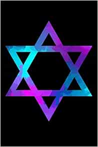Journal: Star of David Jewish Black Lined Notebook Writing Diary - 120 ...